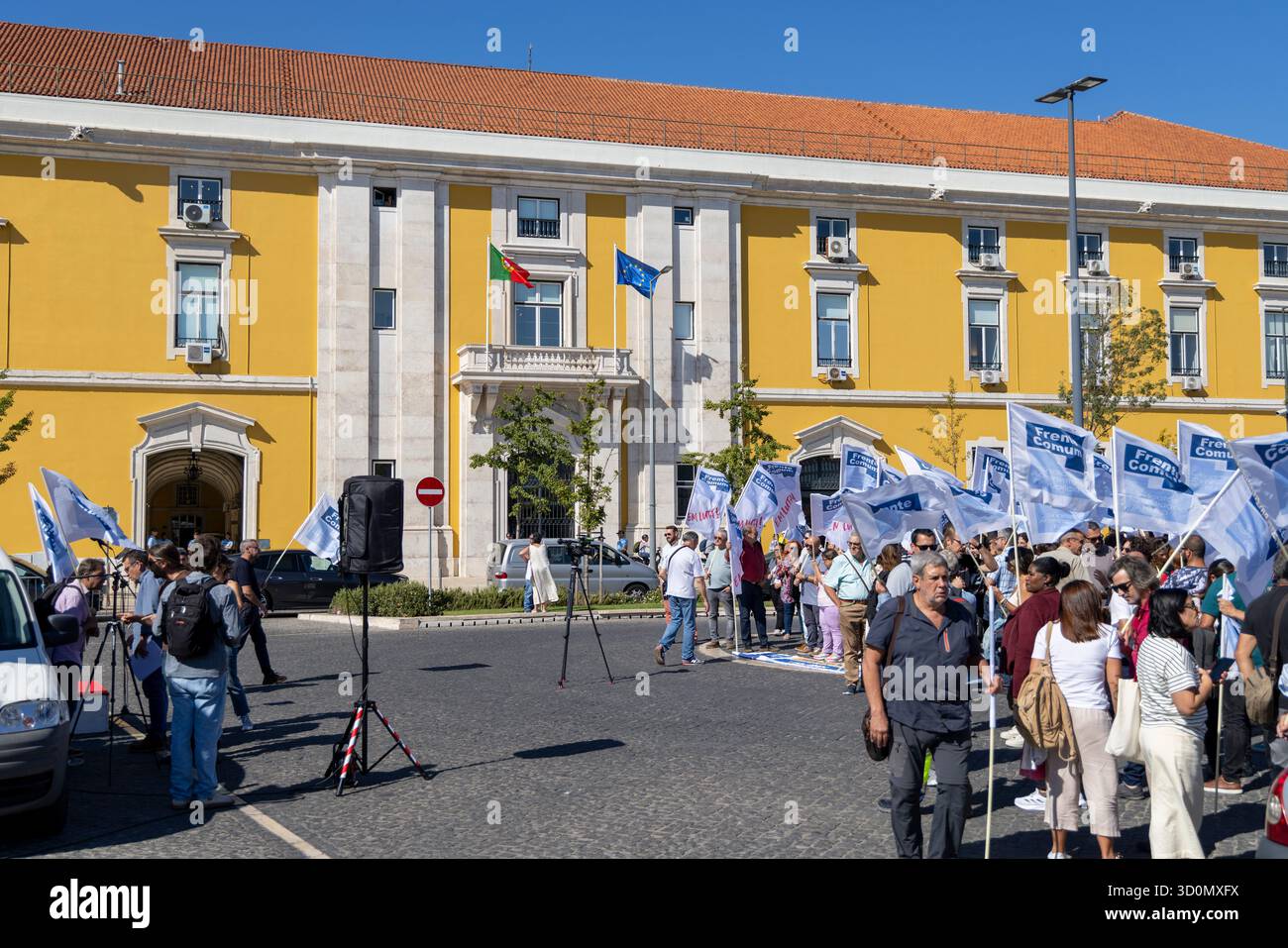 Lisbon,Portugal, Common Front of Public Administration Unions, delivers ...