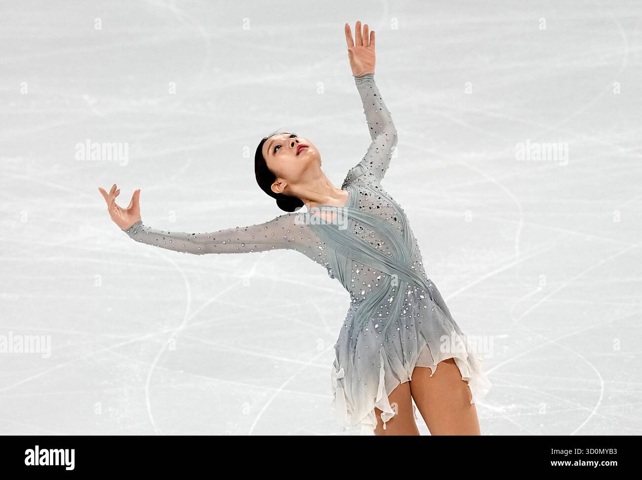 Jia SHIN of Korea performs during the Women's Short Program (SP) at the ...