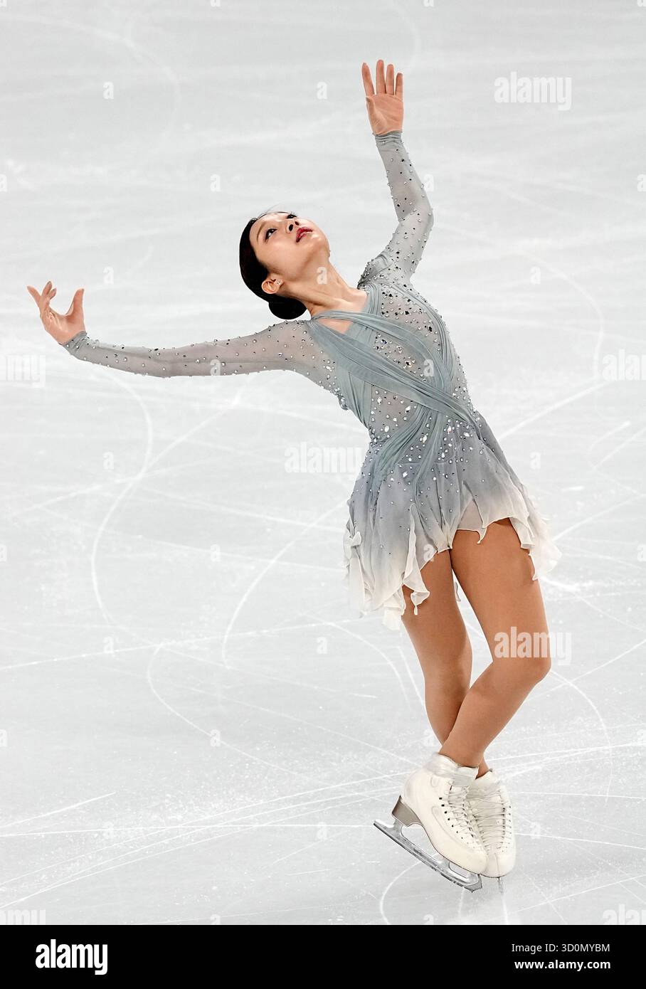 Jia SHIN of Korea performs during the Women's Short Program (SP) at the ...