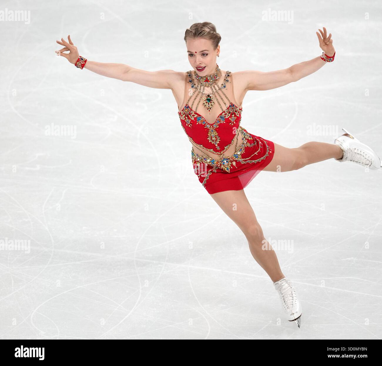 Anastasiia GUBANOVA of Georgia performs during the Women's Short ...