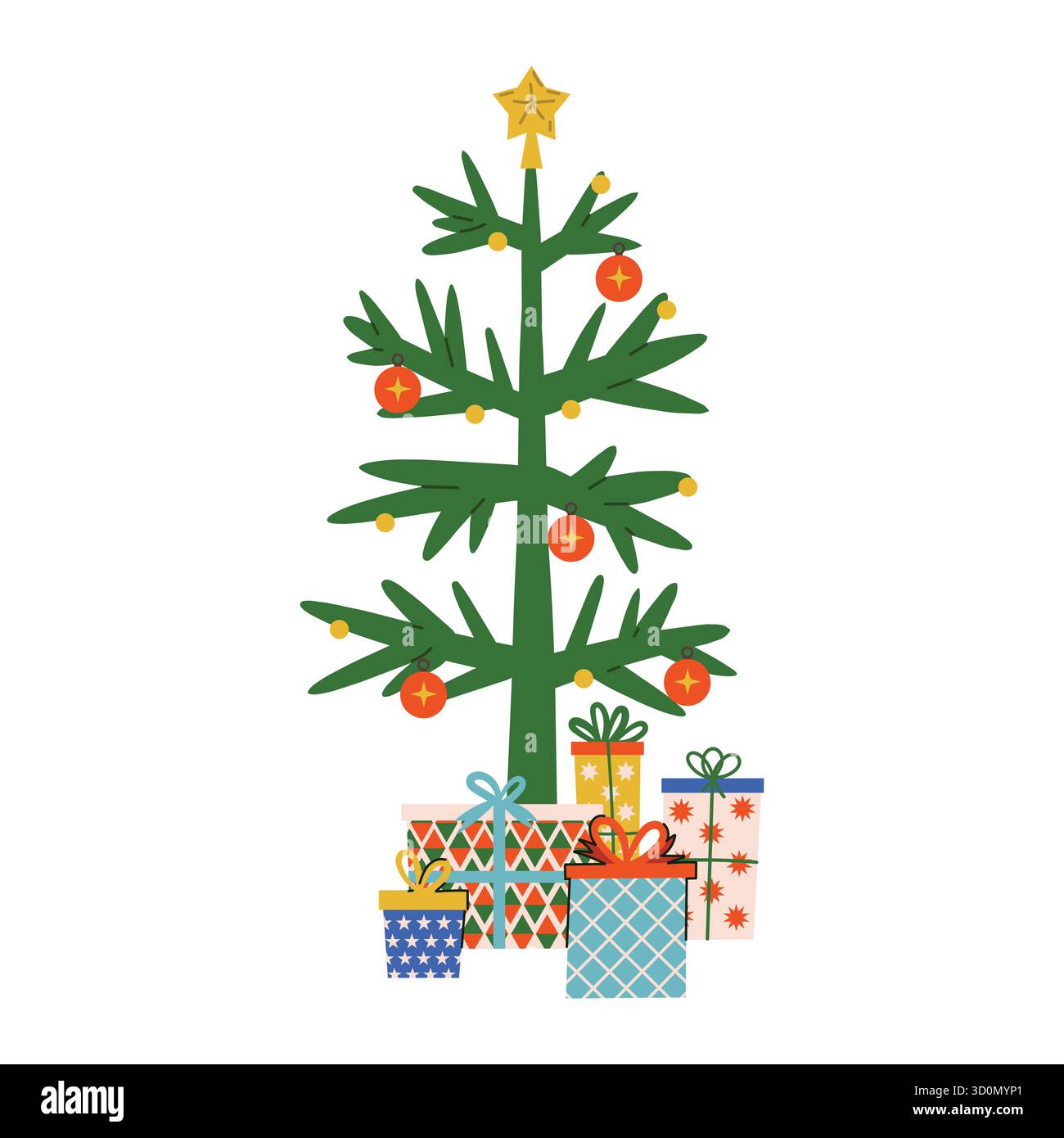 Present packaging holiday tradition Stock Vector Images - Alamy