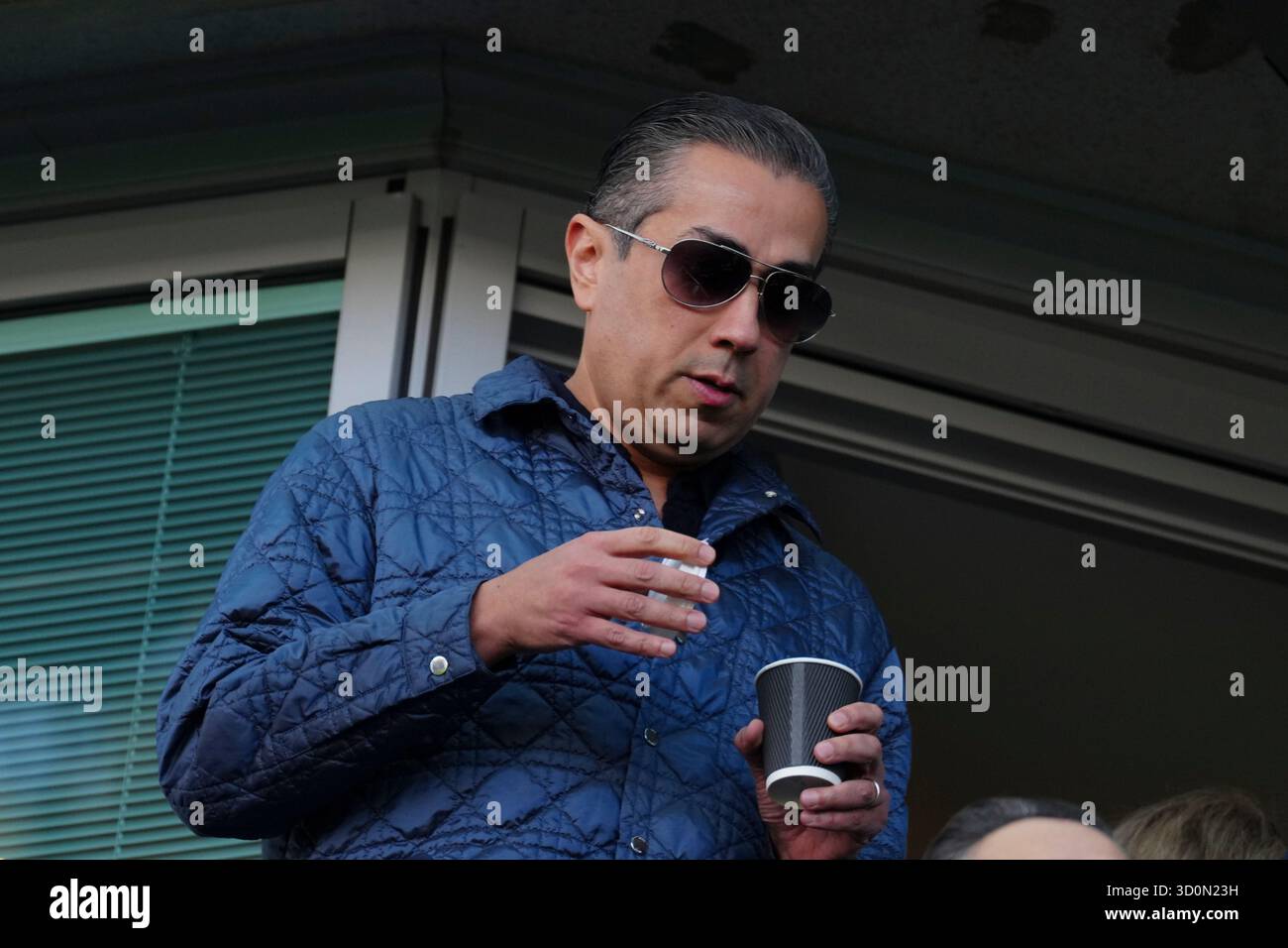 FILE - Chelsea co-owner Behdad Eghbali watches before the start of the ...
