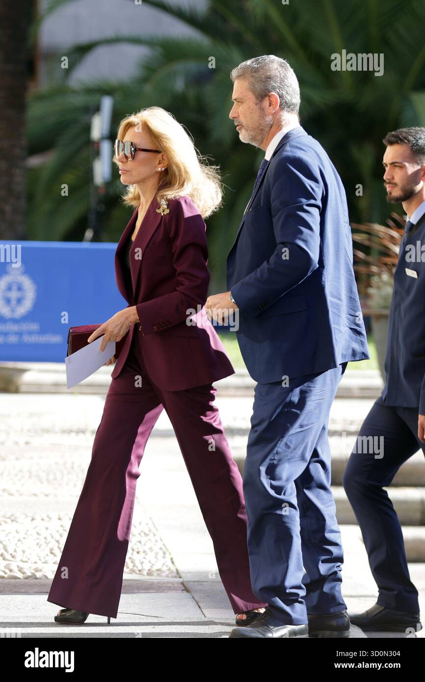 Alicia Koplowitz on her arrival at the Reconquista Hotel, on October 24 ...