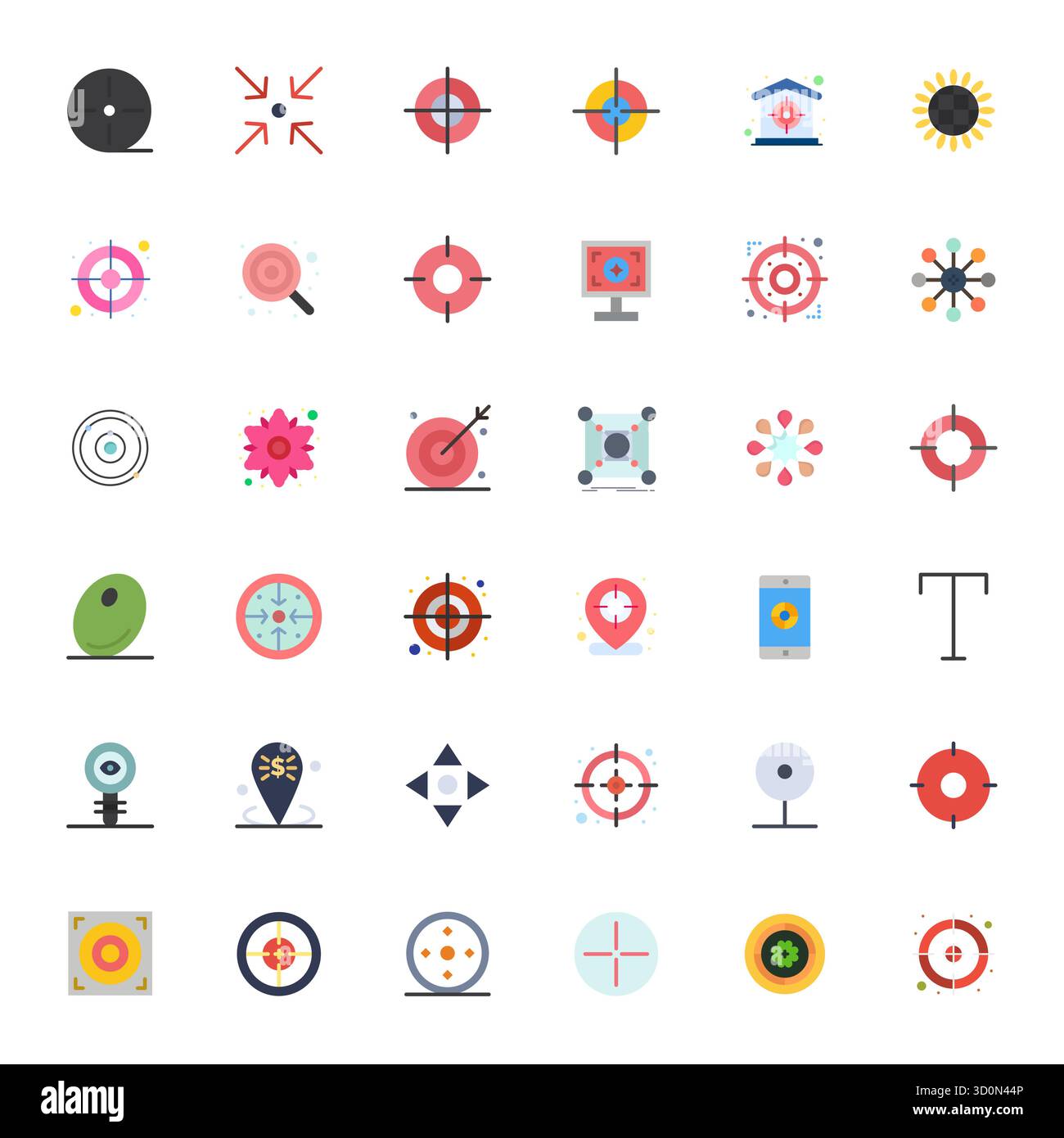 Revolutionary set of 36 Detail Enhanced vector icons inspired by Center ...