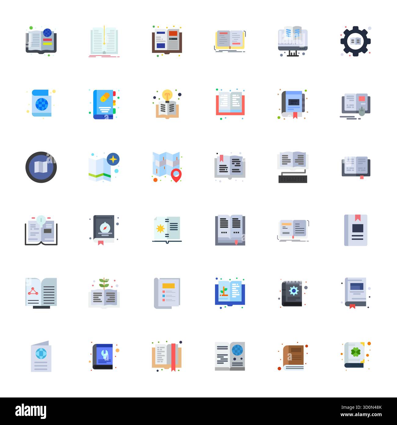Carefully curated 36 Flat vector icons for Guidebook, featuring 128x128 ...