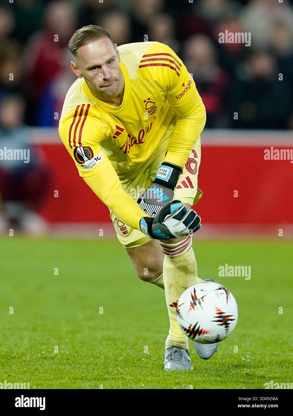 Nottingham, UK. 23rd Oct, 2025. Matz Sels of Nottingham Forest during ...