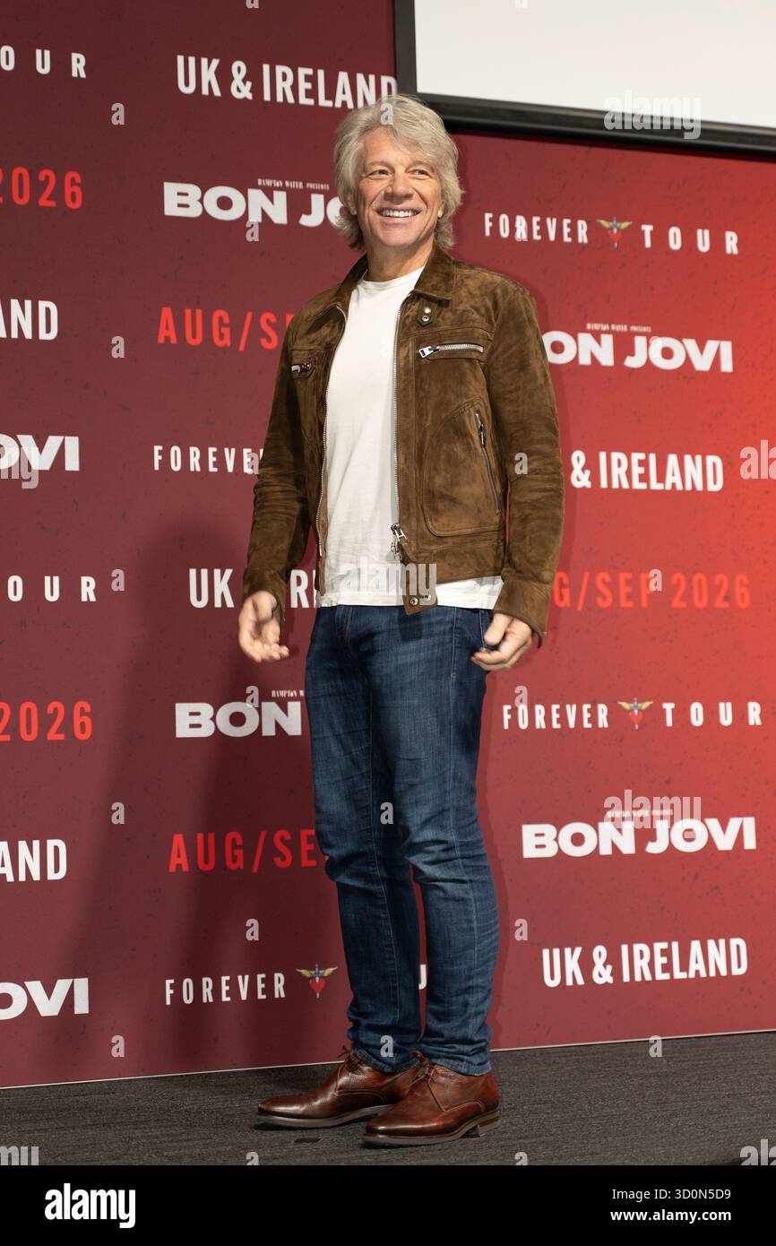 London, United Kingdom. 24th October 2025. Jon Bon Jovi announces new ...