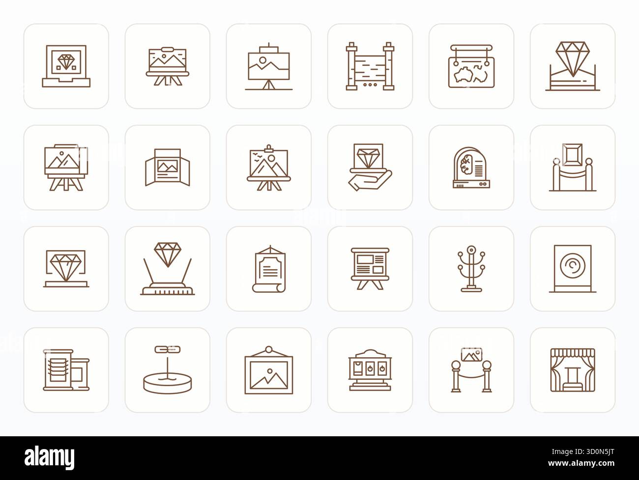 Professionally designed 24 vector icons in Bold Line, capturing the ...