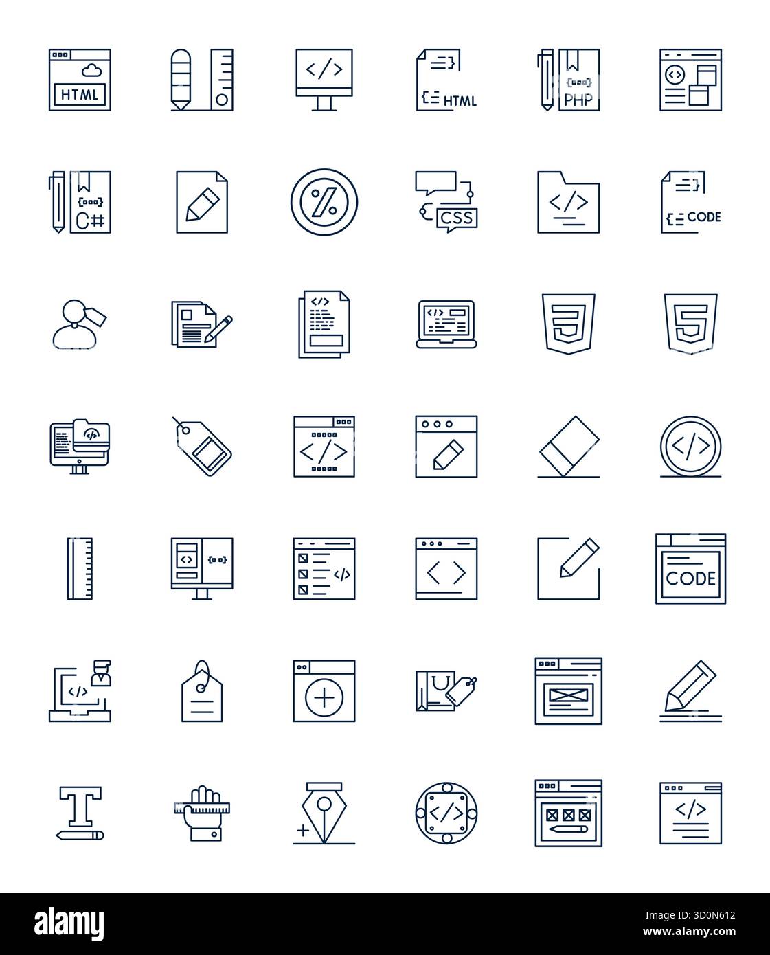 Premium collection of 42 Bold Line vector icons for Markup ...
