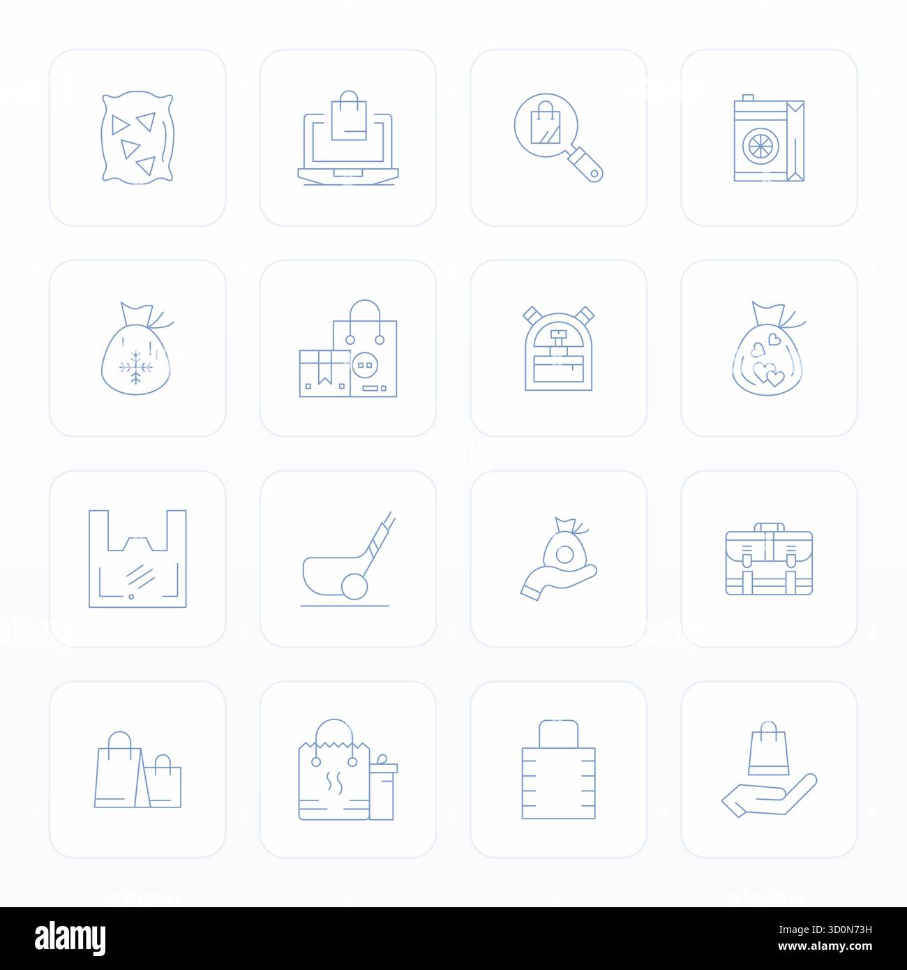 Unlock 16 Thin Line Pixel Aligned vector icons inspired by Bag ...