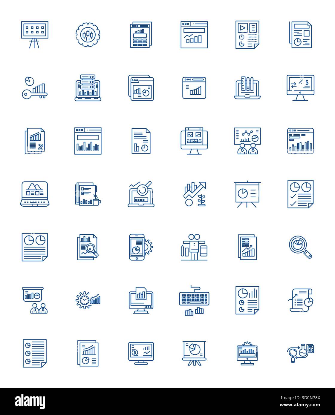 Perfectly balanced 42 Bold Line Display Perfect vector icons for Charts ...