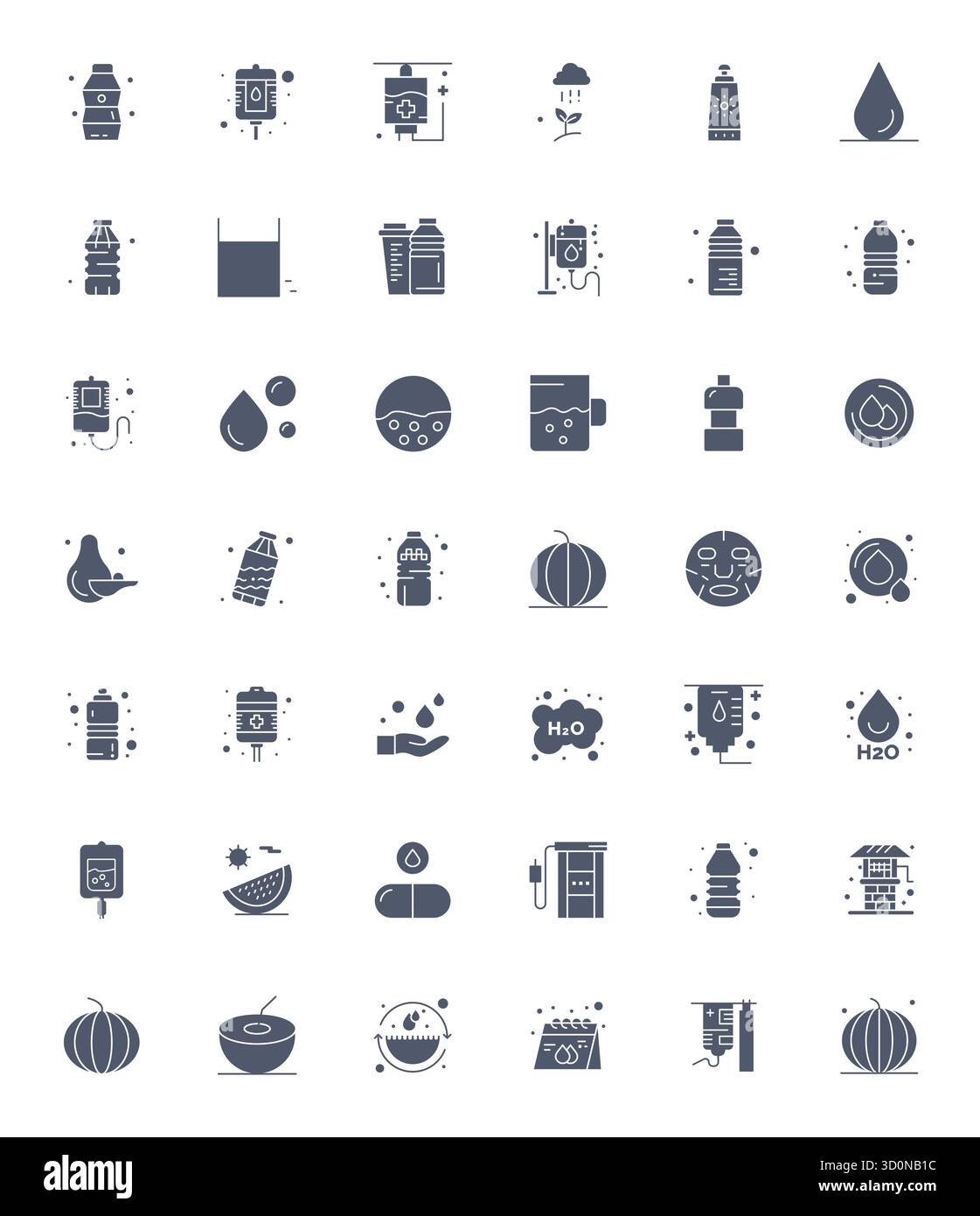 This Hydration vector icon pack includes 42 Filled designs in Retina ...