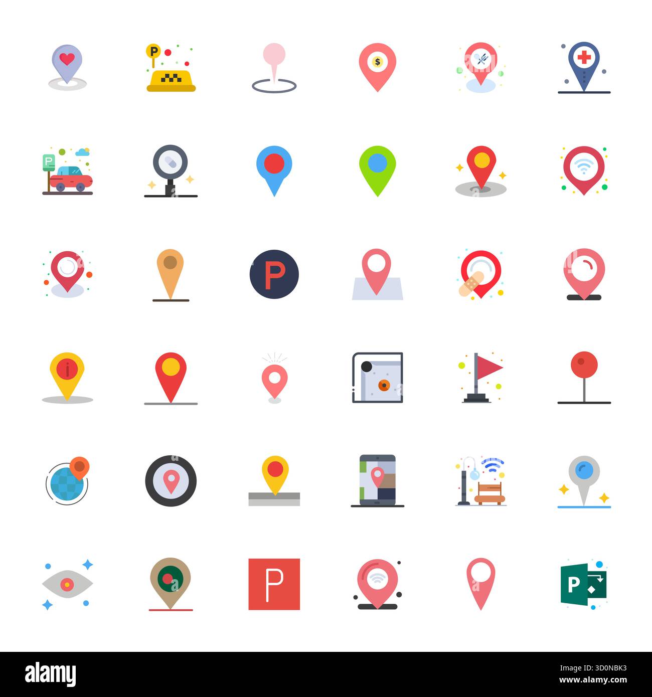 Innovative pack of 36 vector icons themed around Spot, showcasing Flat ...