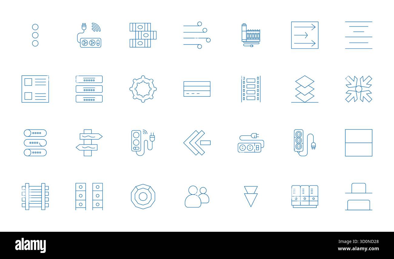 Refined bundle featuring 28 Thin Line vector icons for Multiple ...