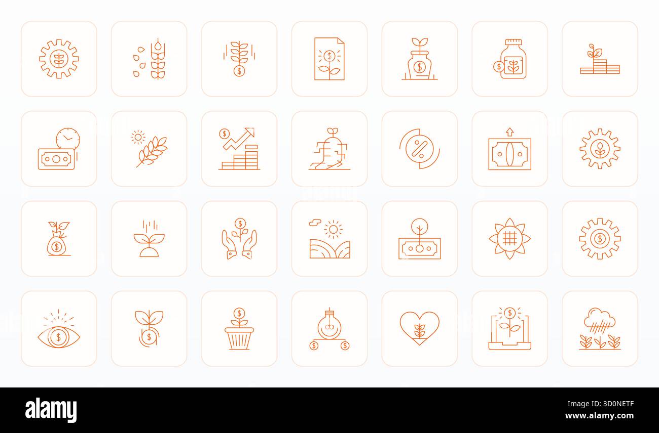 Industry-leading pack of 28 Thin Line Detail Enhanced vector icons for ...