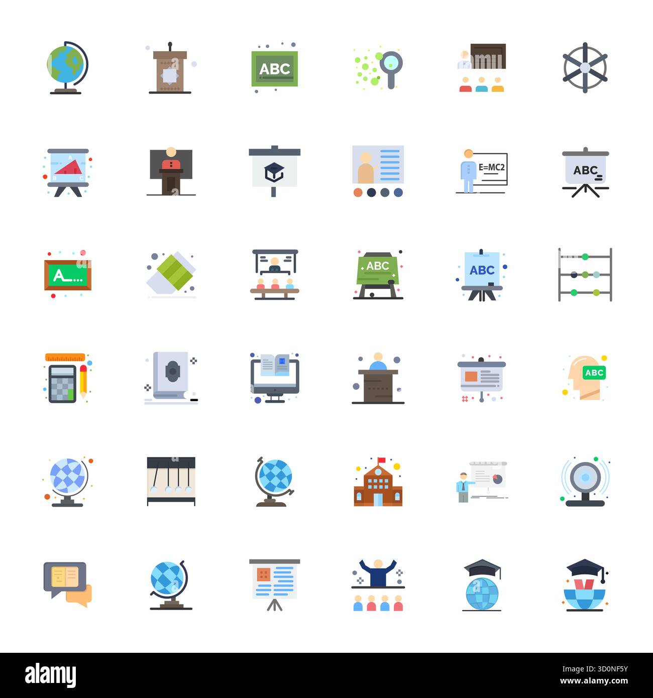Teaching icons Stock Vector Images - Alamy