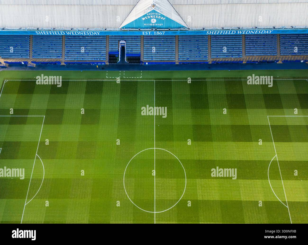 A general view of Hillsborough, home of Sheffield Wednesday. Sheffield ...