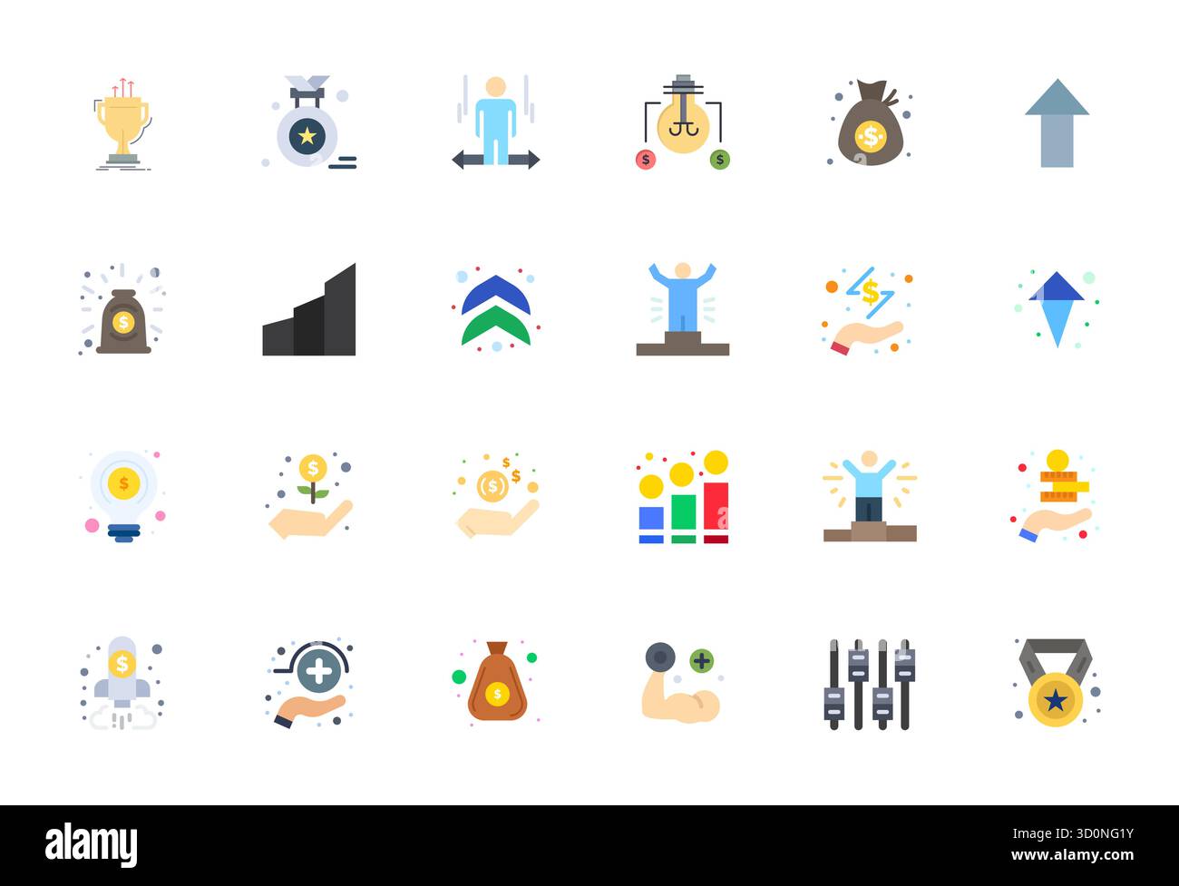 Curated pack of 24 256x256 vector icons in Flat design, centered around ...