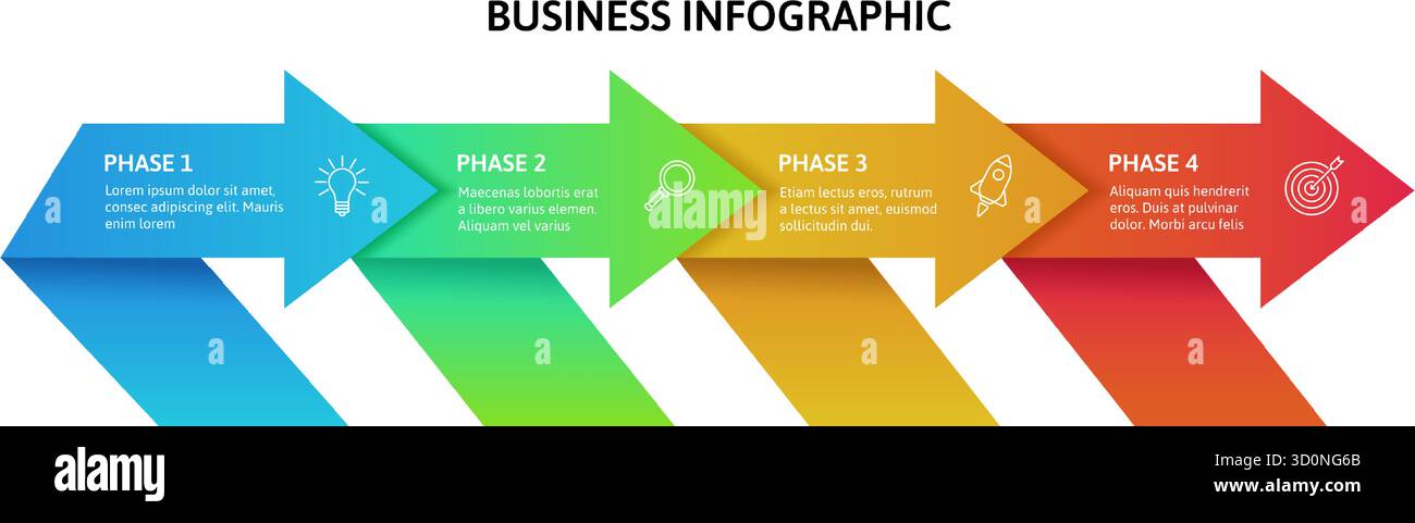 Four phase infographic hi-res stock photography and images - Alamy