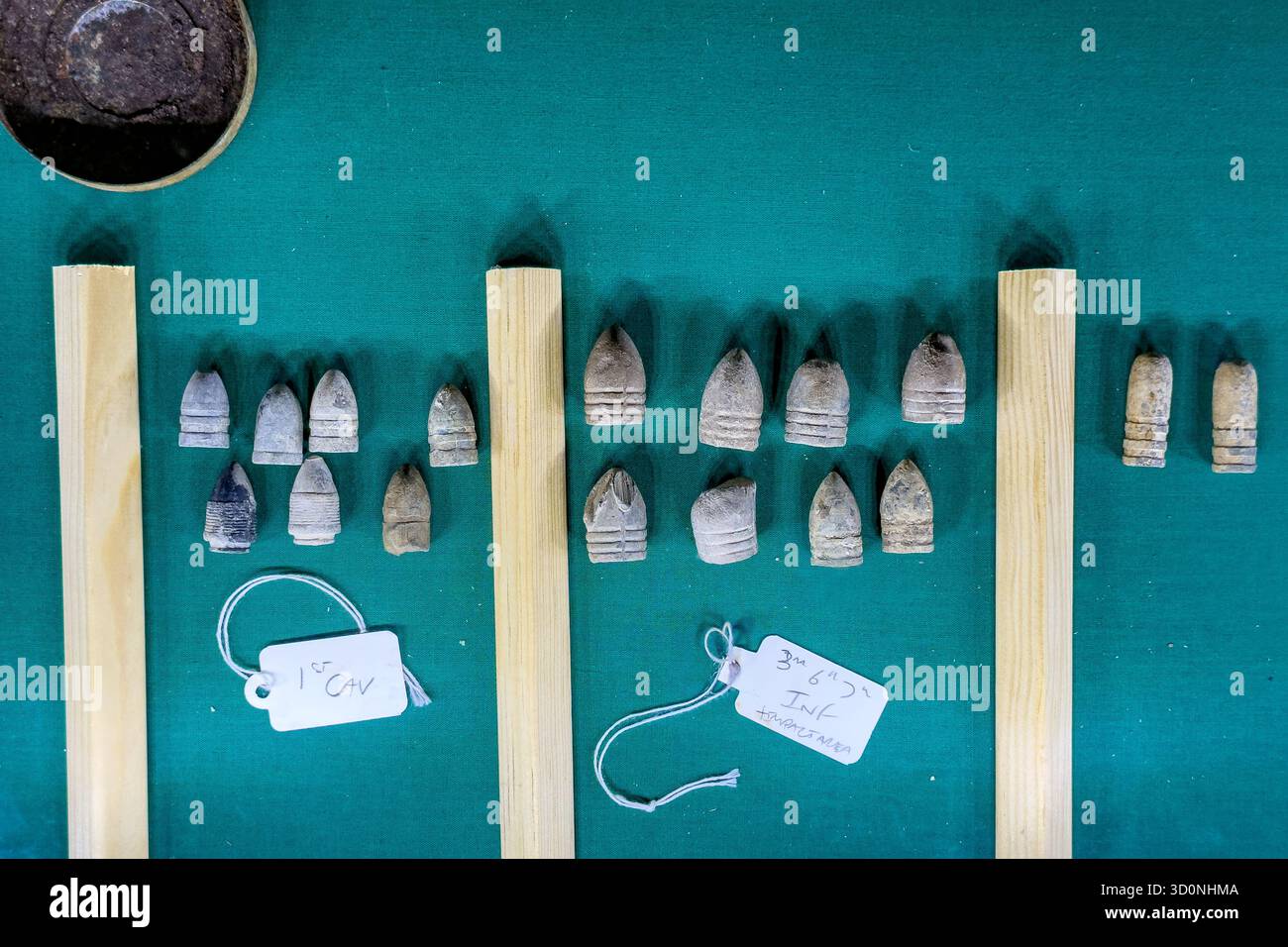 Lead Minie balls excavated at the fort in the Museum at the Fort ...