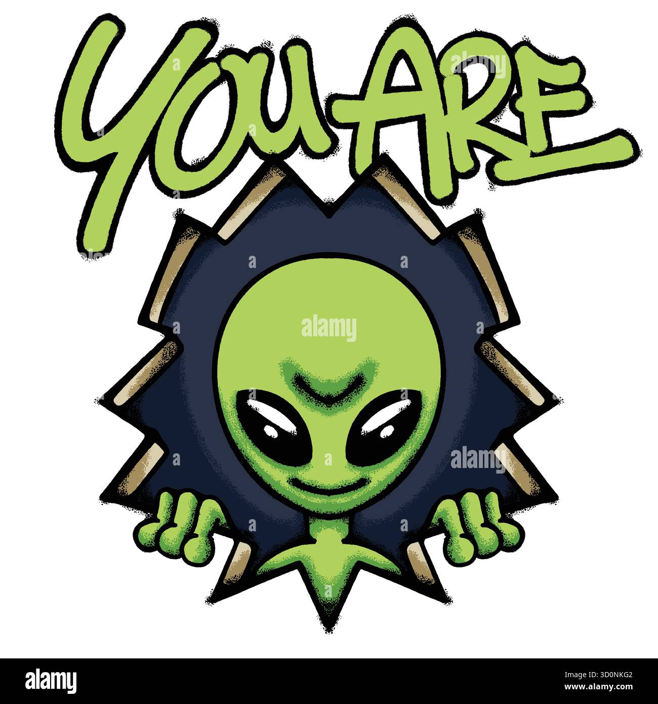 Vintage monochrome alien face hi-res stock photography and images - Alamy