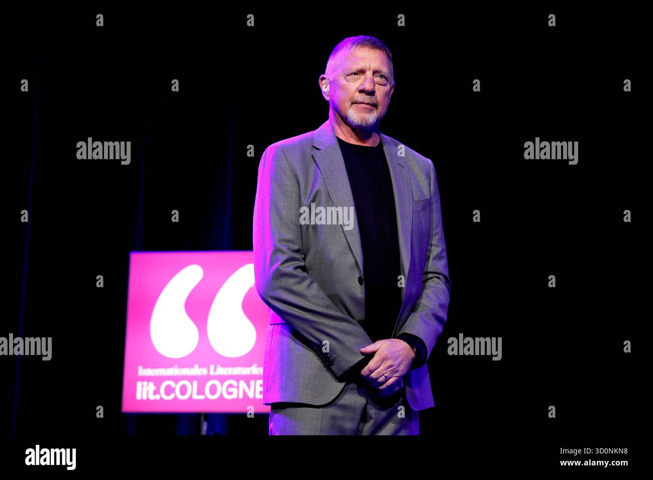 Tennis legend Boris Becker at the Lit.Cologne special event introducing ...