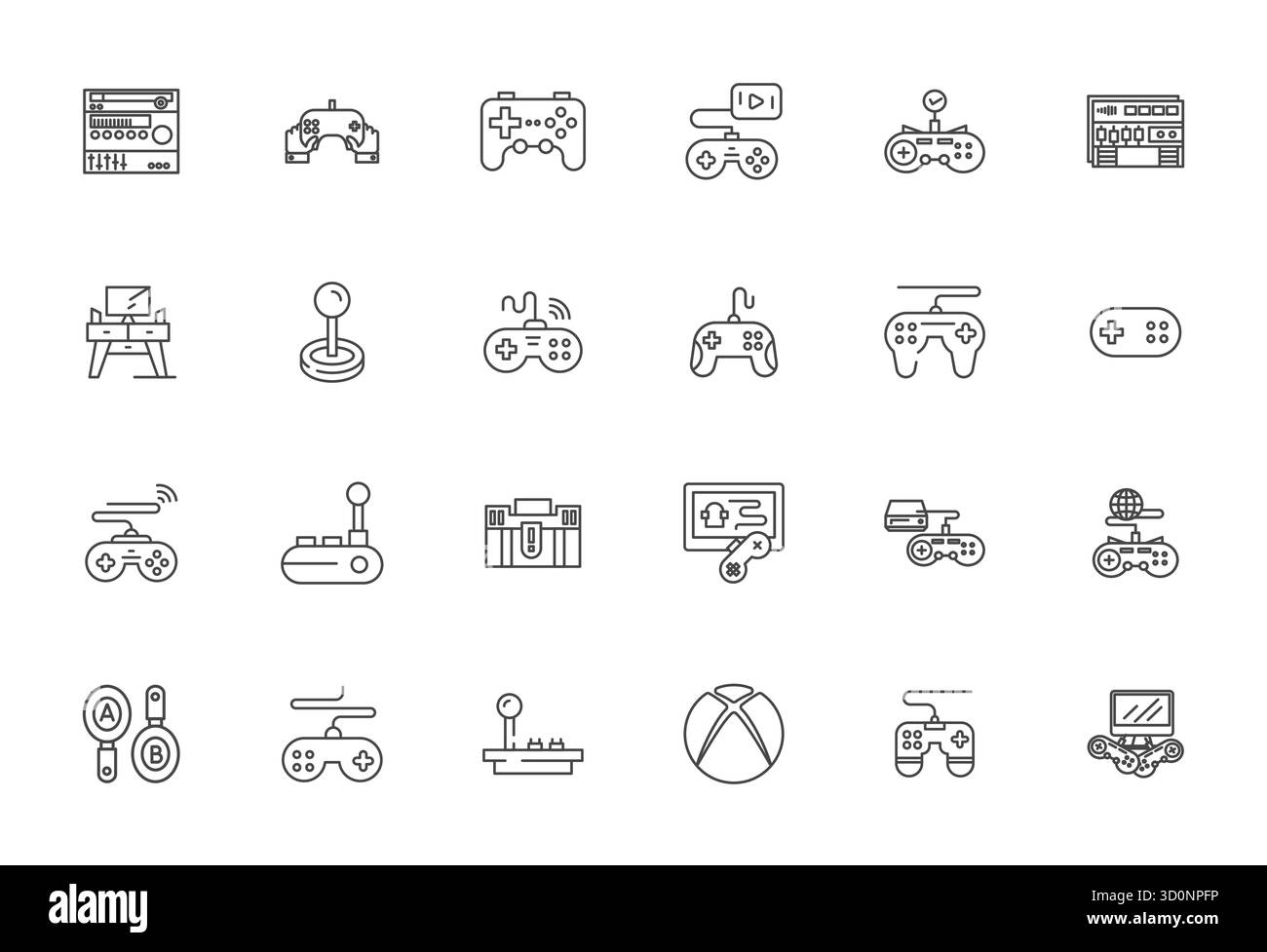 Essential pack of 24 Pixel Aligned vector icons for Console in Bold ...