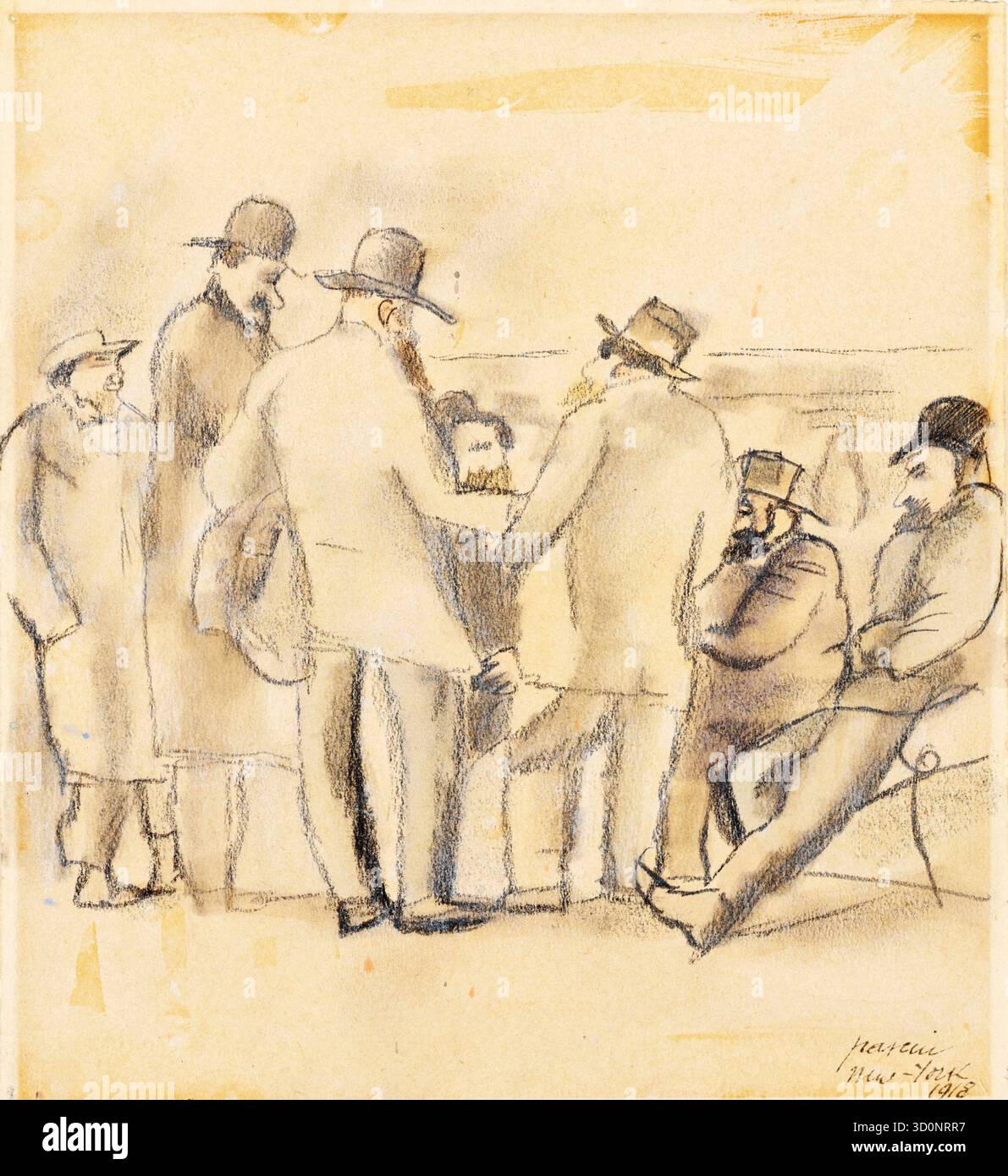 1900s men drawings hi-res stock photography and images - Alamy