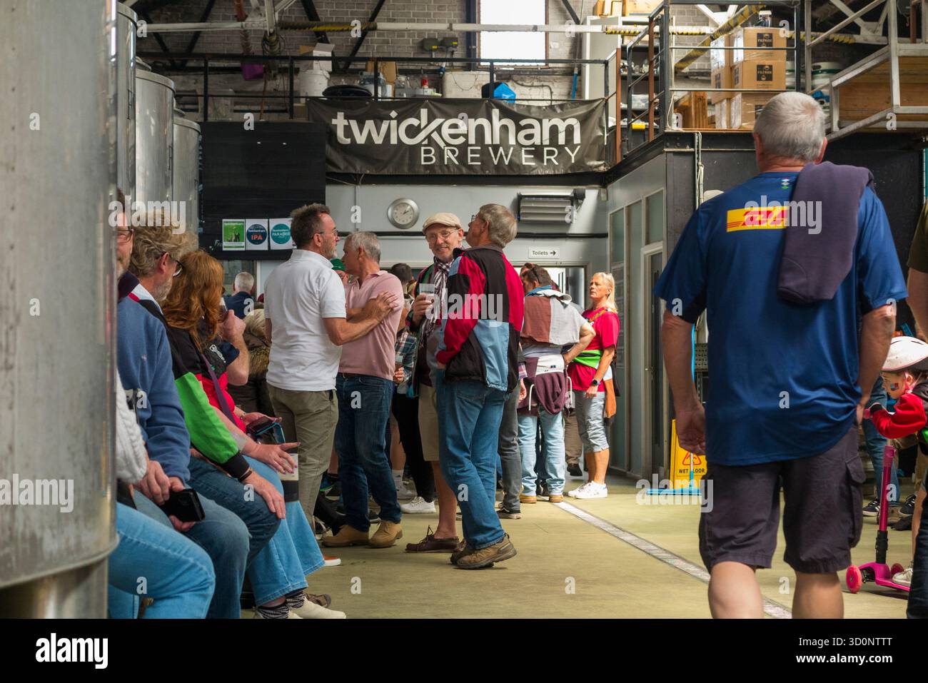 Inside the Twickenham brewery on a rugby match day showing Harlequins ...