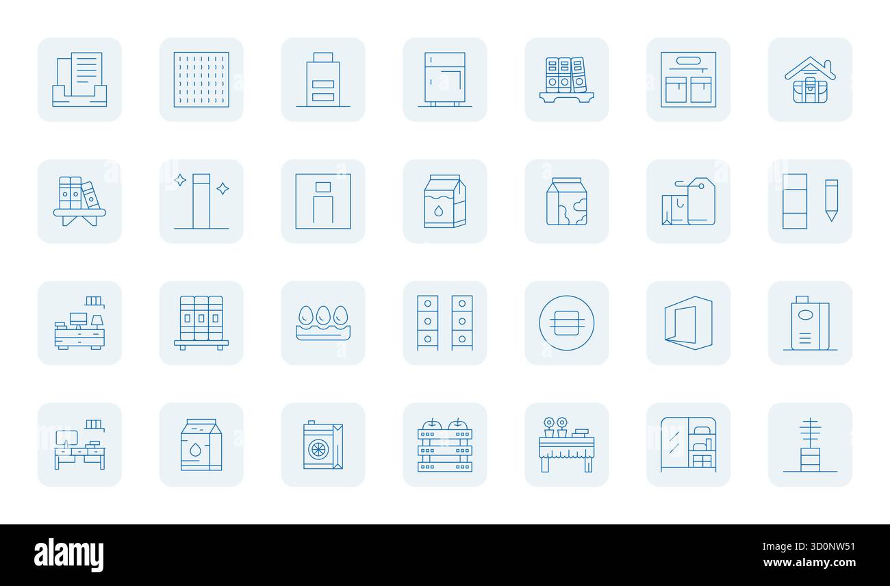 Shelf aligned decor Stock Vector Images - Alamy