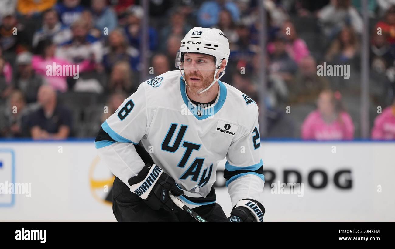 Utah Mammoth's Ian Cole (28) in action during the second period of an ...