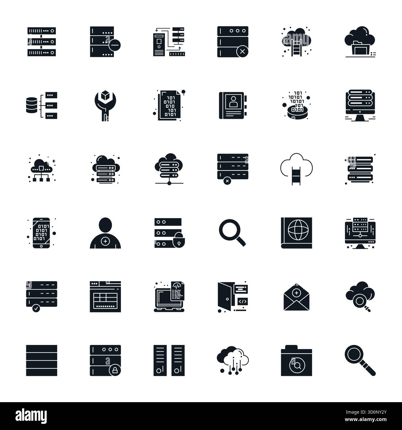 Precision-engineered 36 Filled vector icons for Database, designed at ...