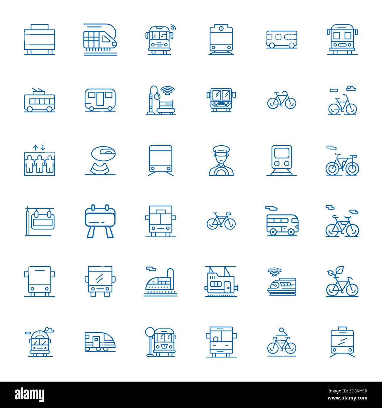 Innovative pack of 36 vector icons themed around Commuter, showcasing ...