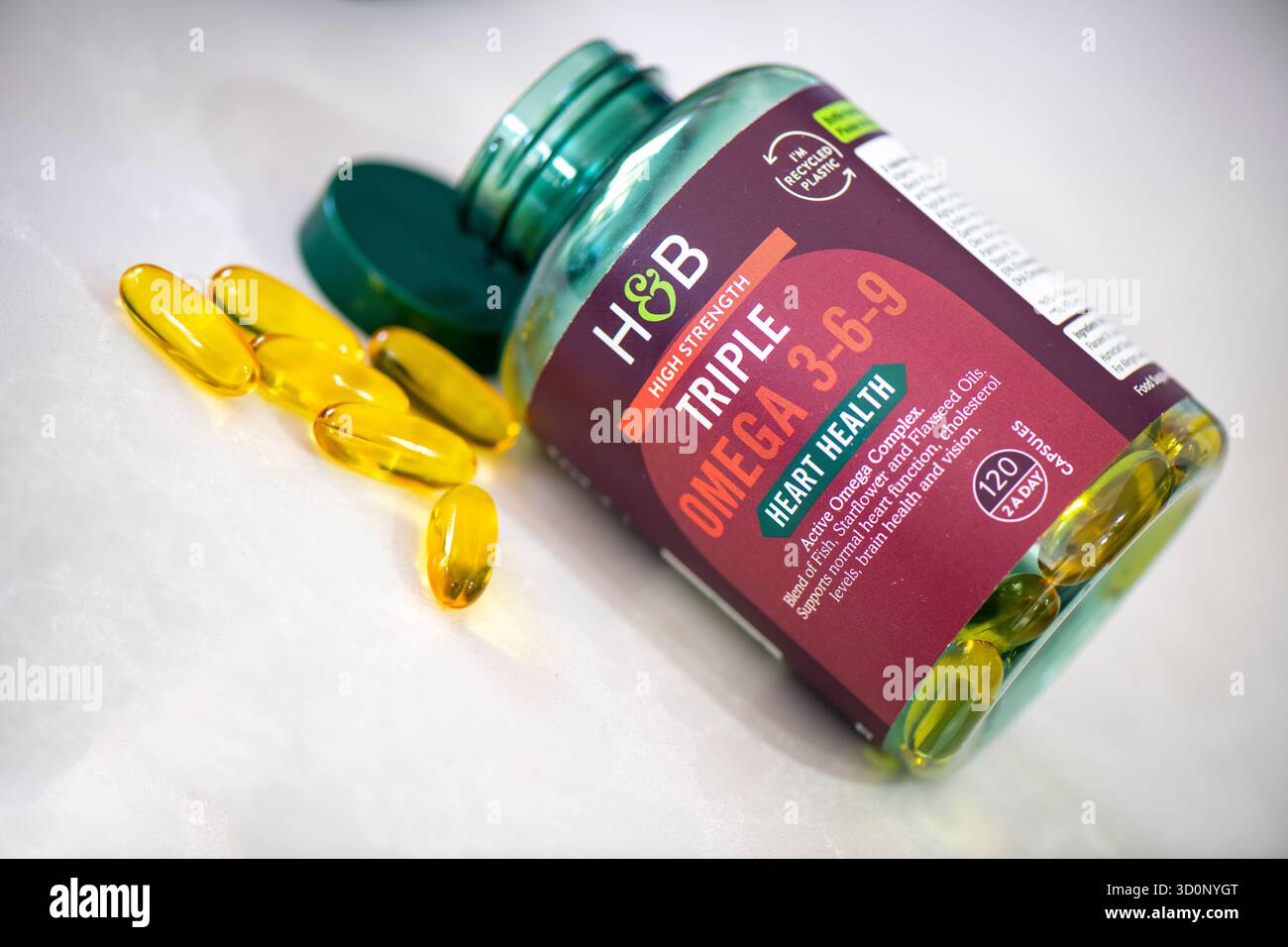 bottle of omega 3-6-9 liquid filled capsules for heart health. Omega 3 ...
