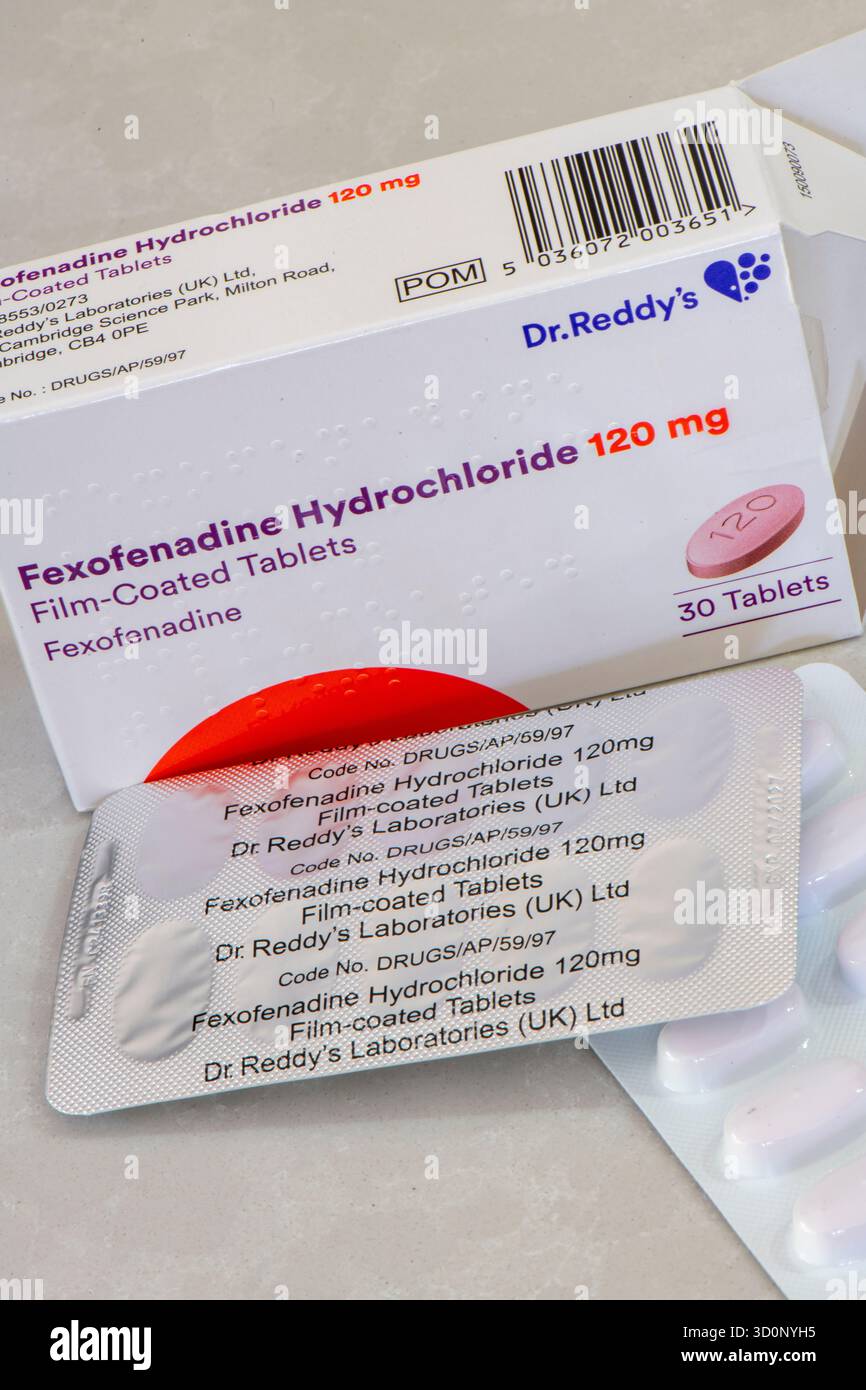 Fexofenadine 120mg hi-res stock photography and images - Alamy