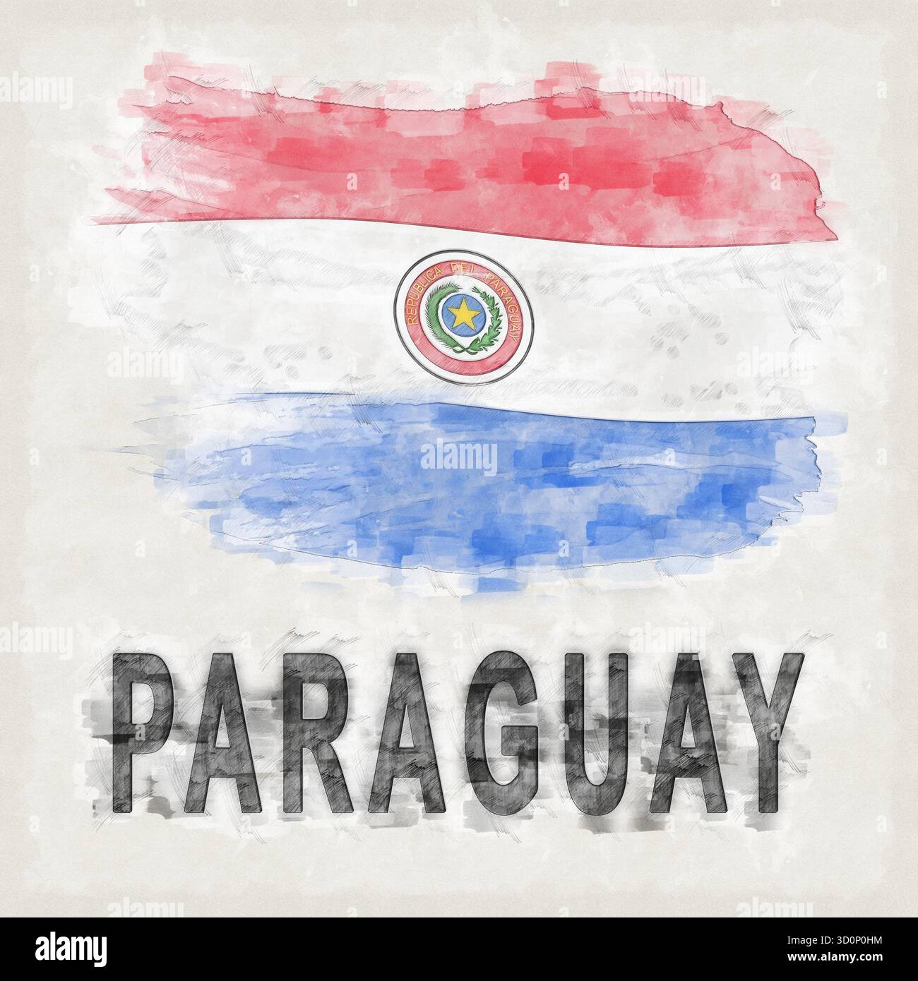 Paraguay national colors country hi-res stock photography and images ...