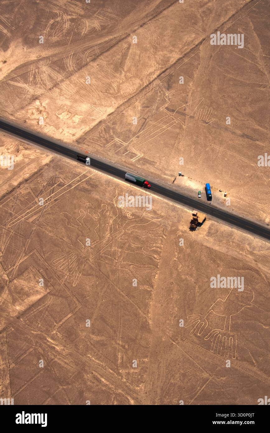 Aerial View of The Nazca Lines in Peru Stock Photo - Alamy