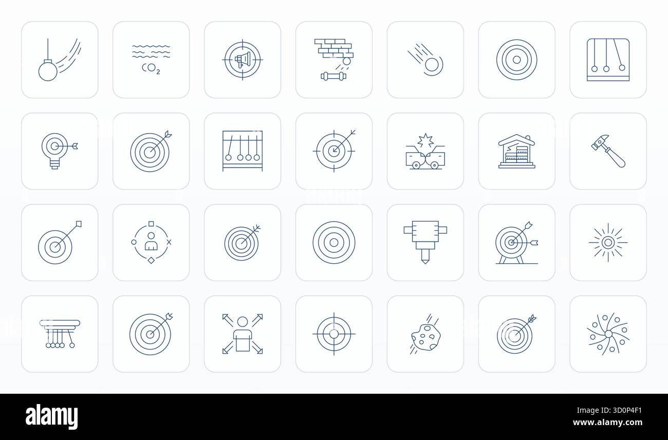 Industry-leading pack of 28 Thin Line Editable vector icons for Impact ...