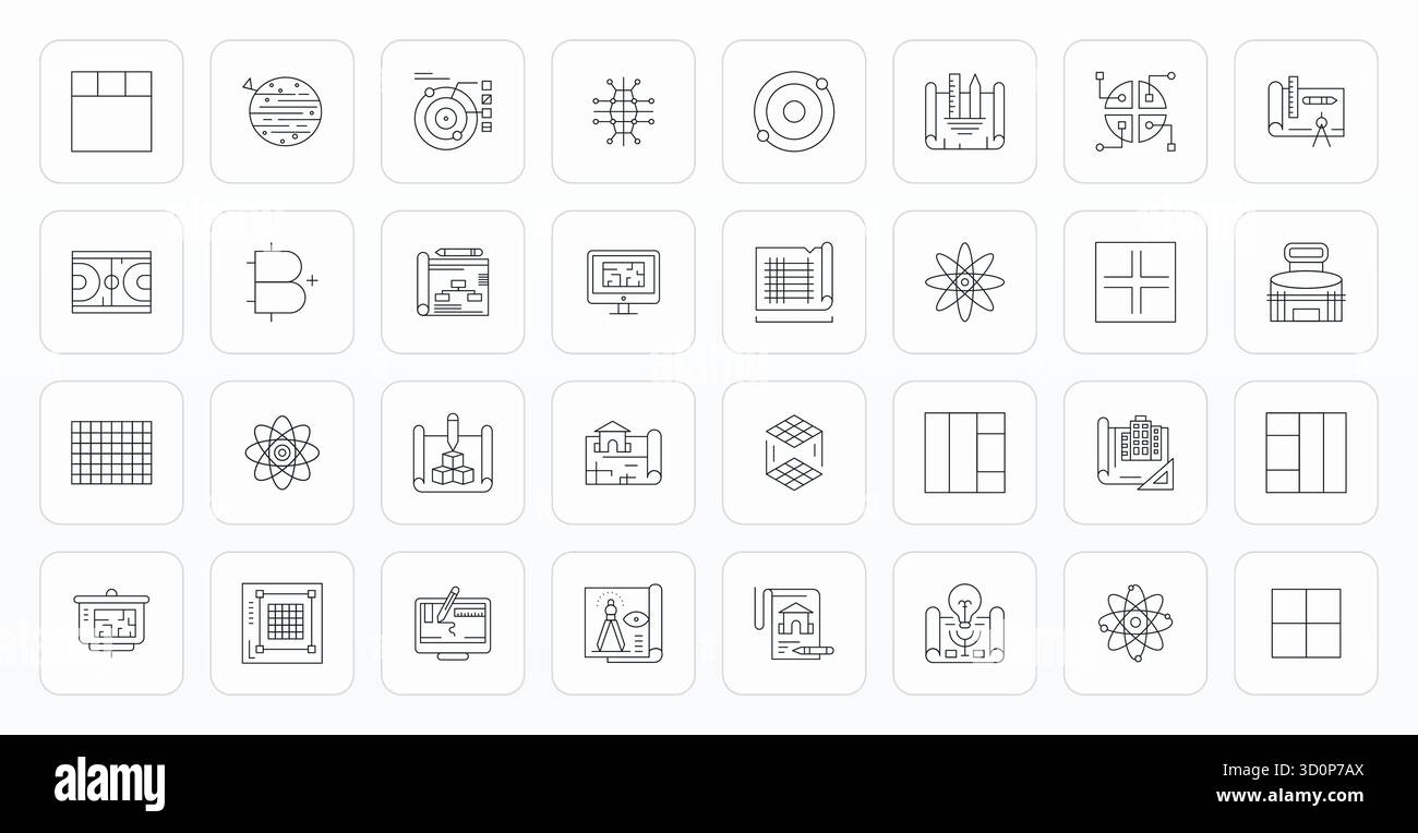 Innovative pack of 32 vector icons themed around Schematic, showcasing ...