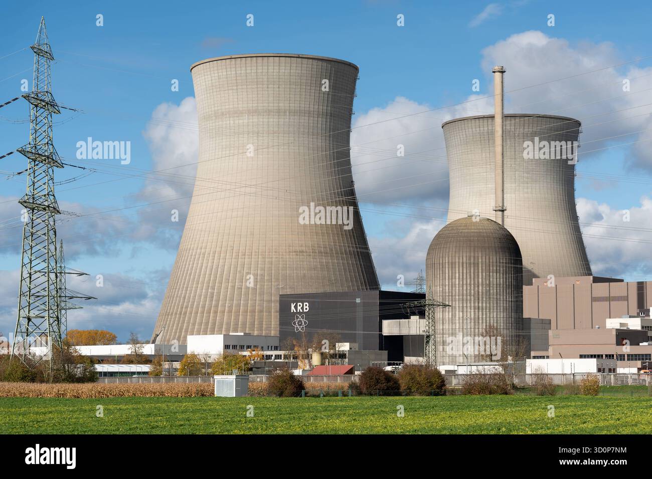 Gundremmingen, Bavaria, Germany - October 24, 2025: The nuclear power ...