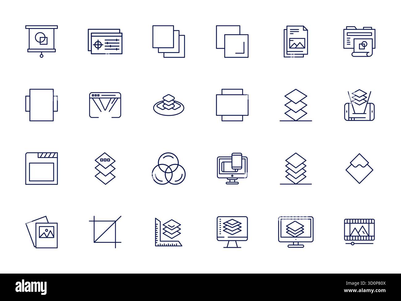 Premium collection of 24 Bold Line vector icons for Overlay ...