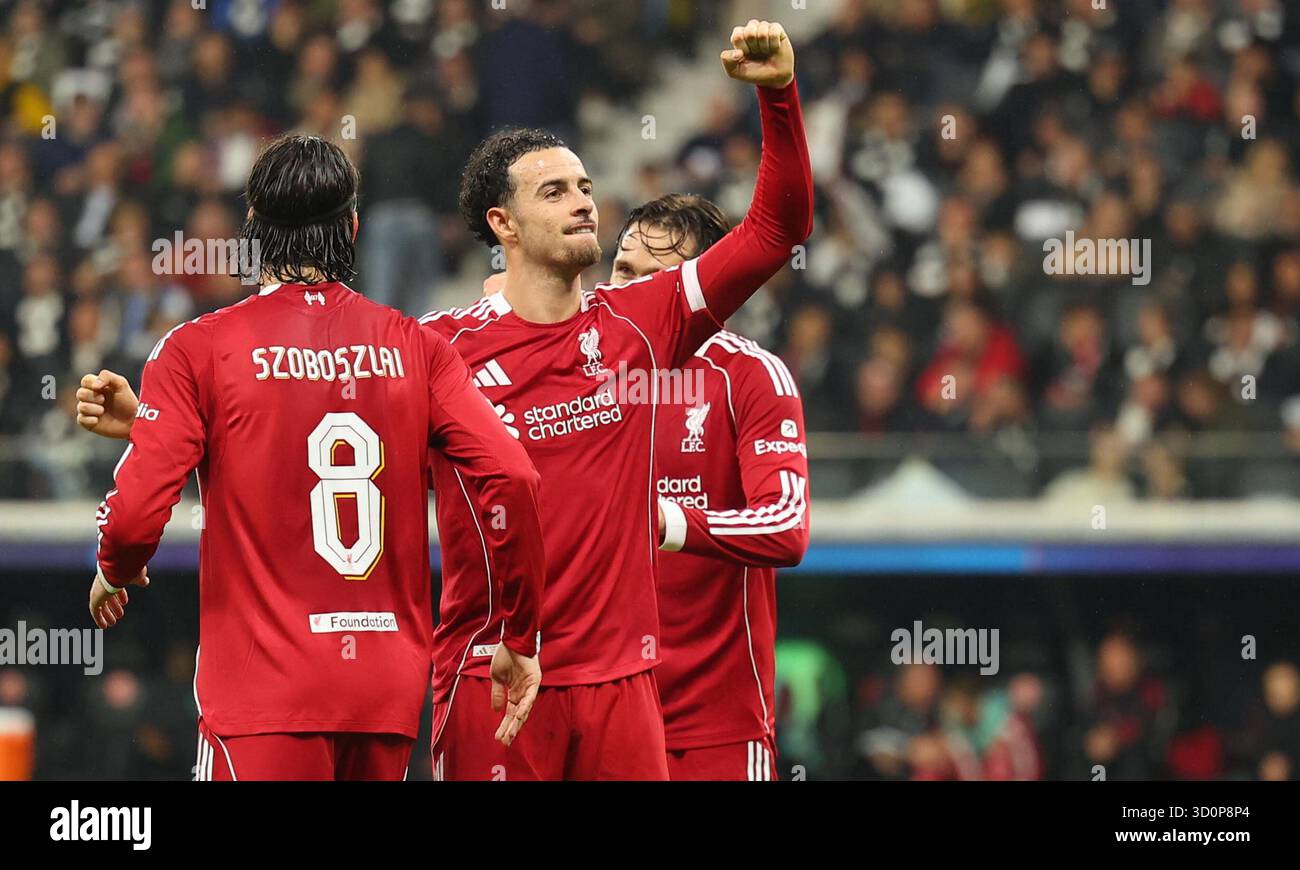 1:5 Goal, celebration, from left: goal scorer Dominik Szoboszlai ...