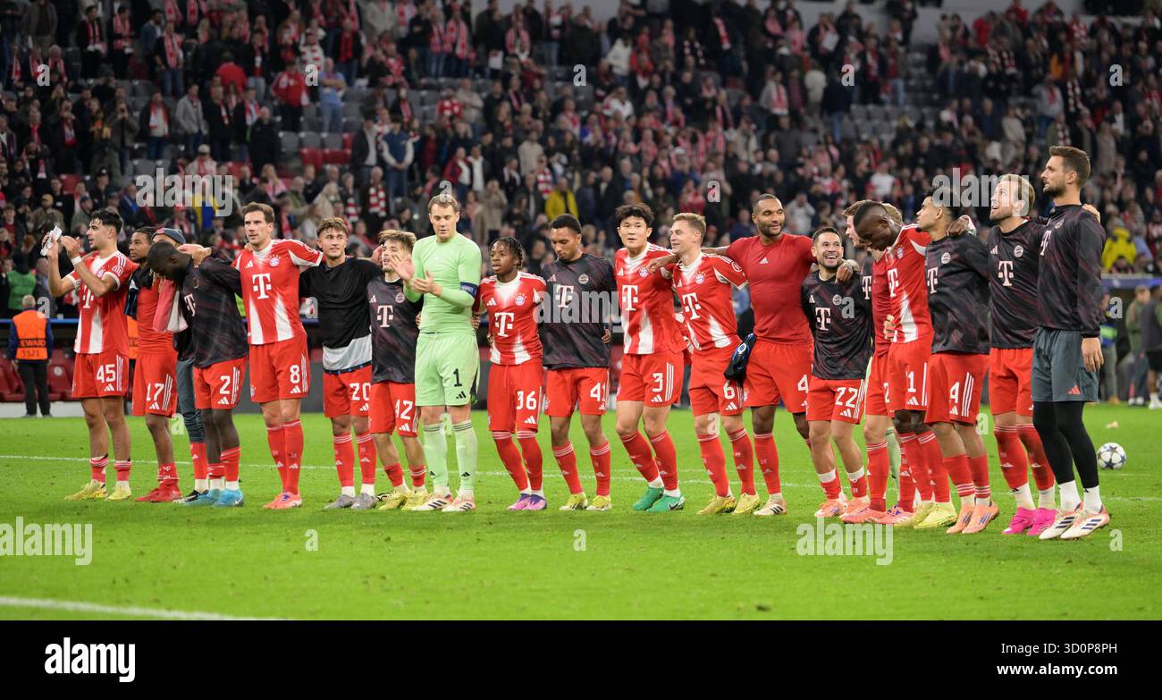 Final celebration Bayern Munich, September 22, 2025, Soccer, UEFA ...