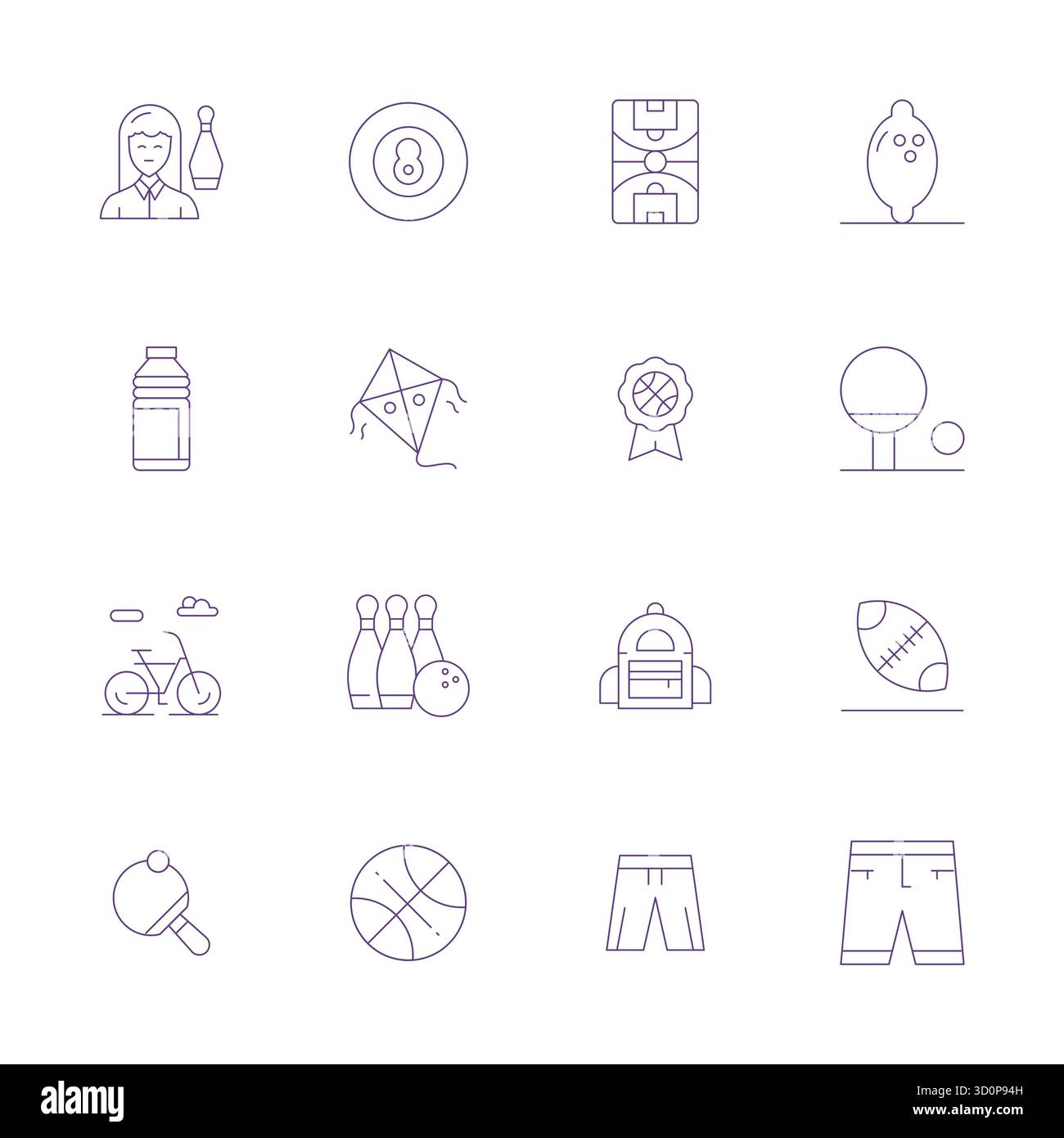 Enhance your projects with 16 Thin Line vector icons themed around ...