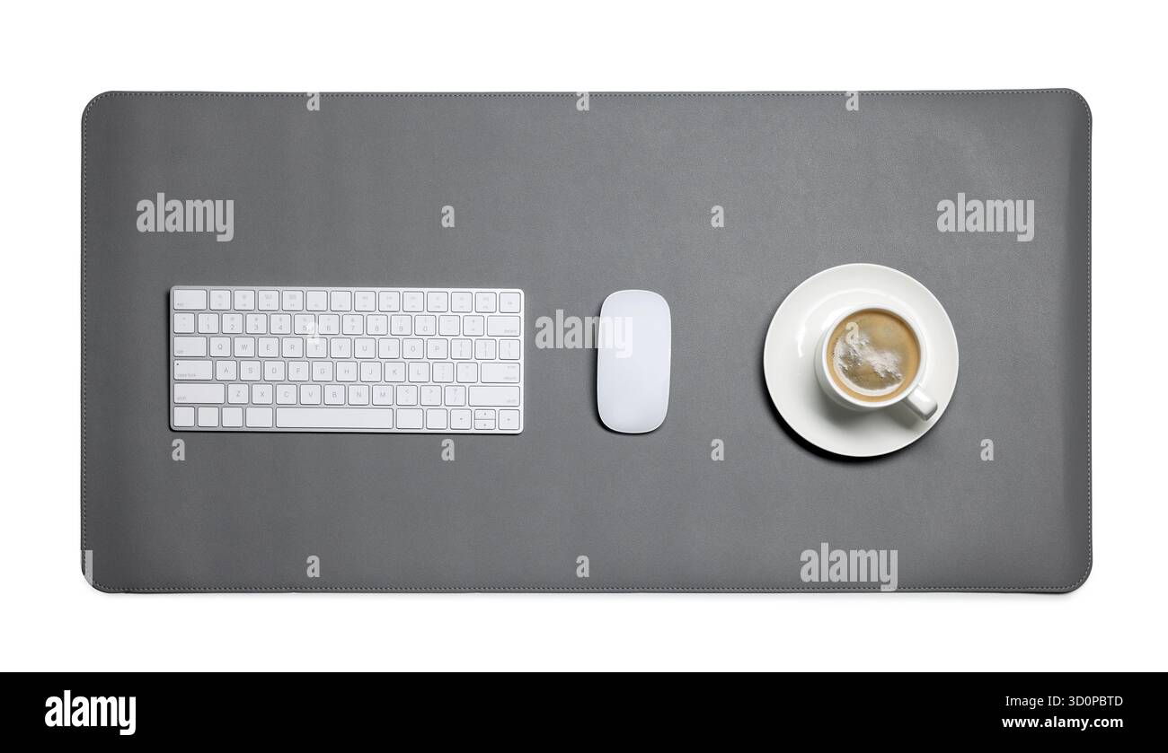 Modern workspace coffee cup Cut Out Stock Images & Pictures - Alamy