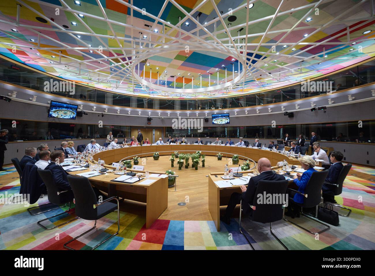 President Volodymyr Zelenskyj on October 23, 2025 at the EU summit in ...