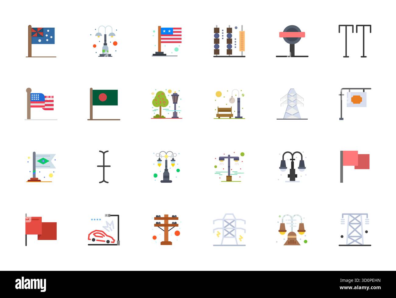 Camping icons high quality Stock Vector Images - Alamy