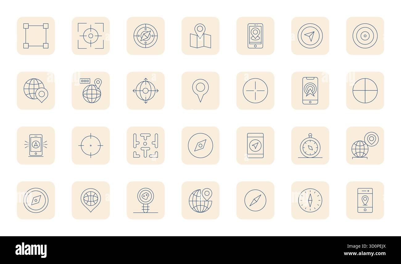 A versatile set of 28 Thin Outline Detail Enhanced vector icons focused ...