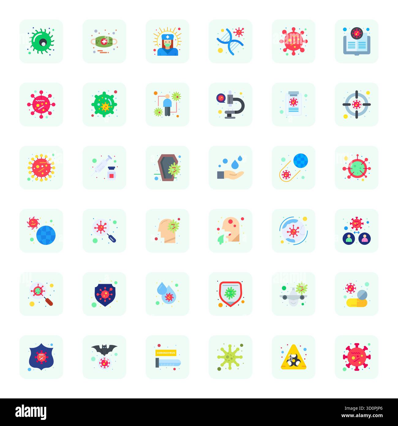 Innovative pack of 36 vector icons themed around Epidemic, showcasing ...