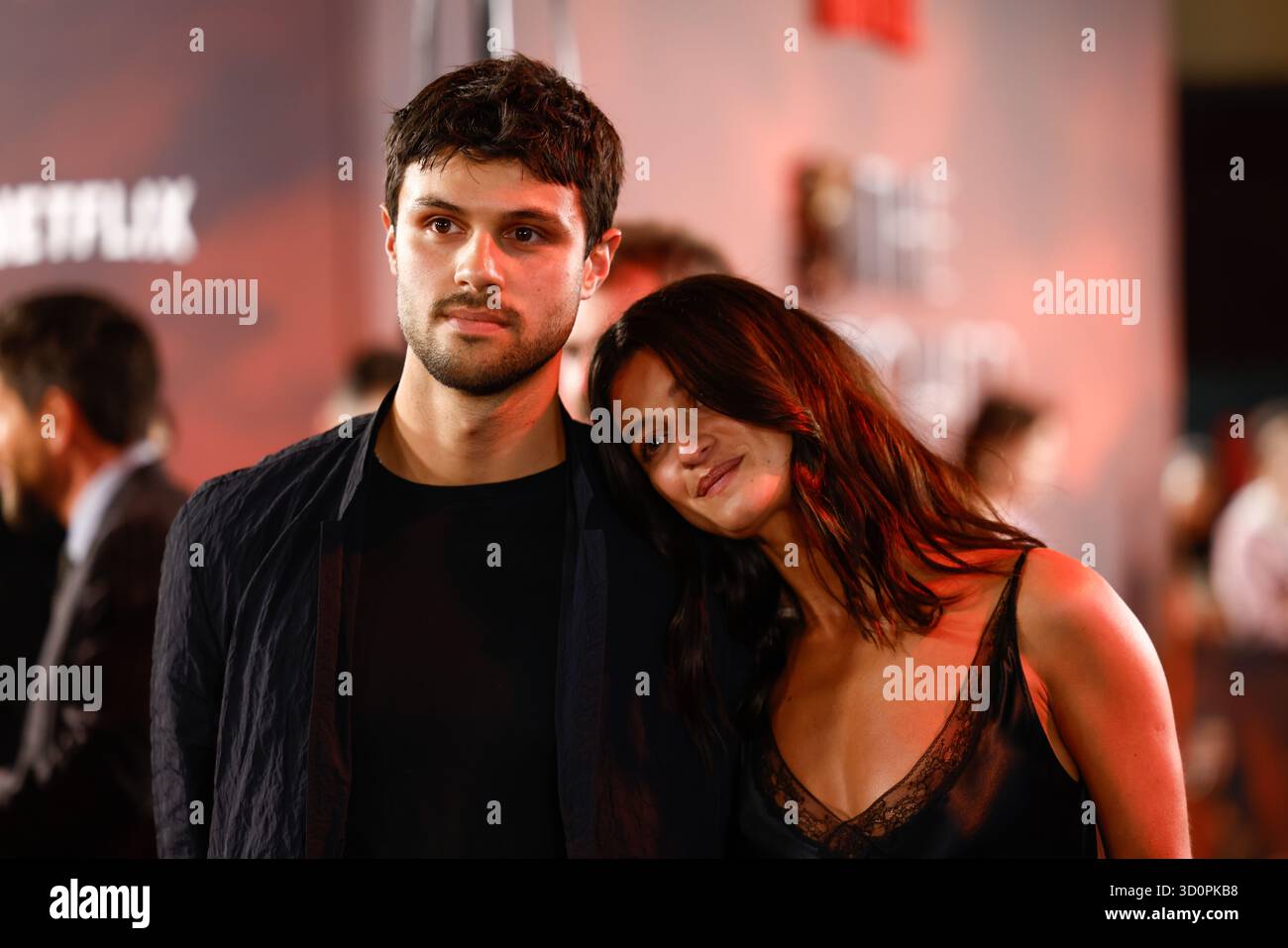 Arun Chalotra, left, and Anya Chalotra pose for photographers upon ...